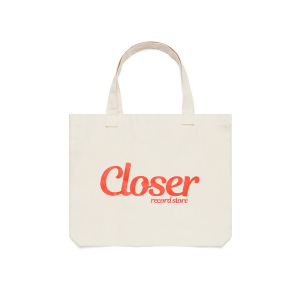 Closer Record Store Staple Tote (Cream/Red) – CLOSER